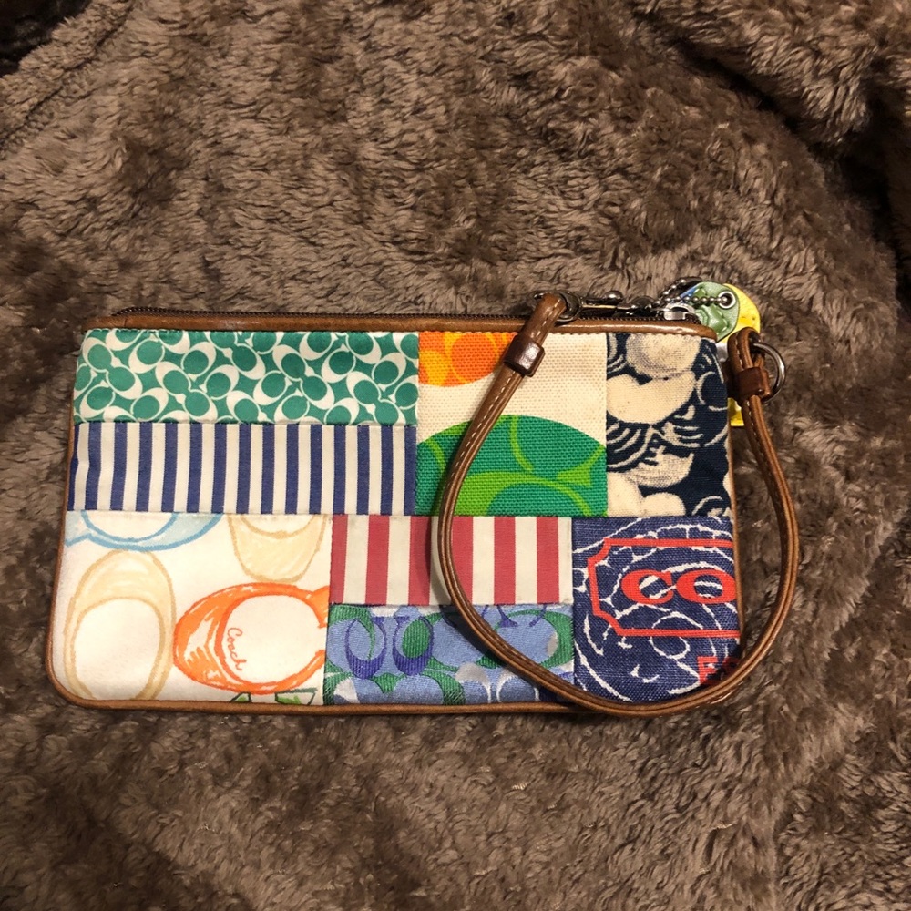 Coach Patchwork Wristlet - Gem